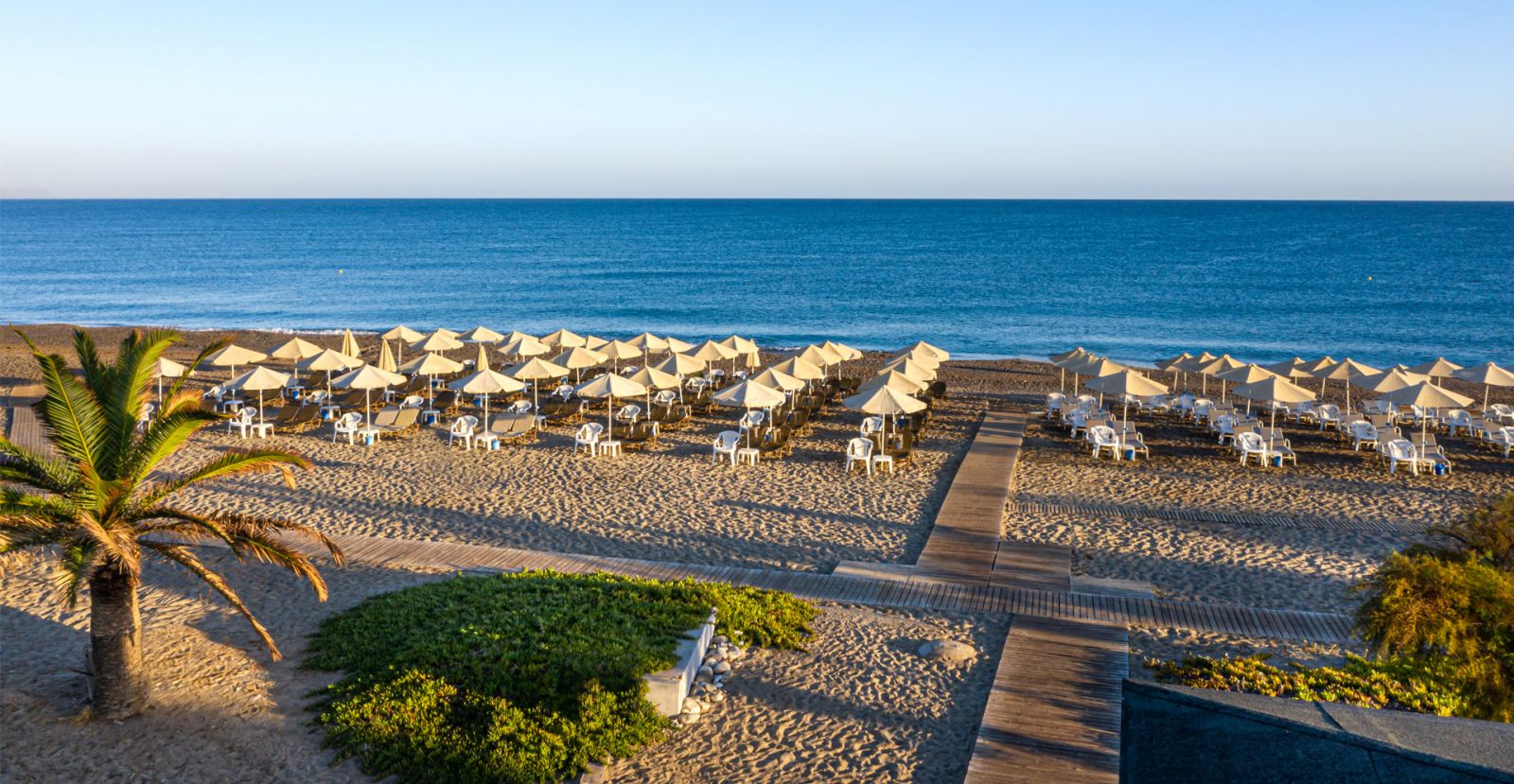 Beach | Minos Mare Royal Hotel Rethymnon, Crete | Platania Beach